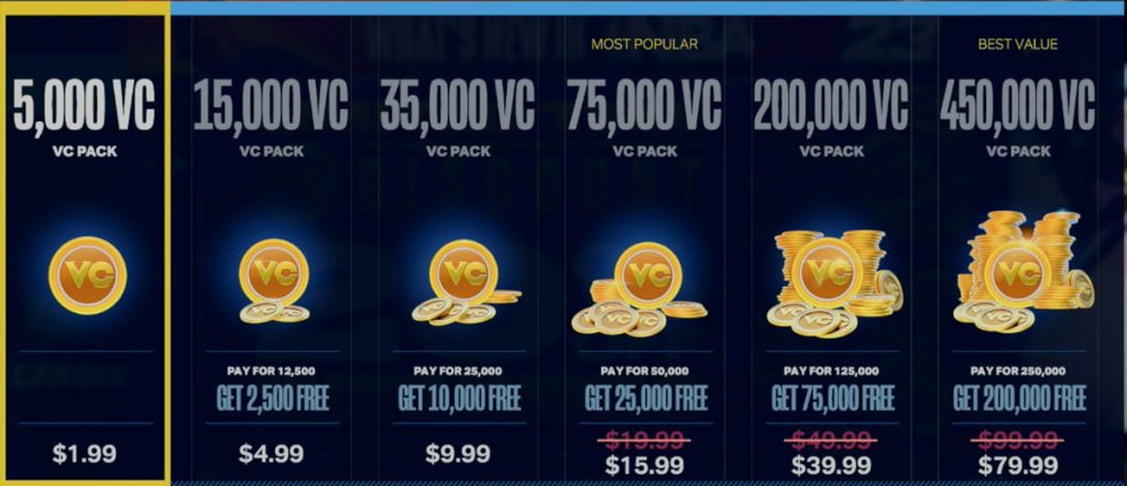 NBA 2K23 VC Deals: 20% Off 75,000 VC & Above for a Limited Time | NBA 2KW