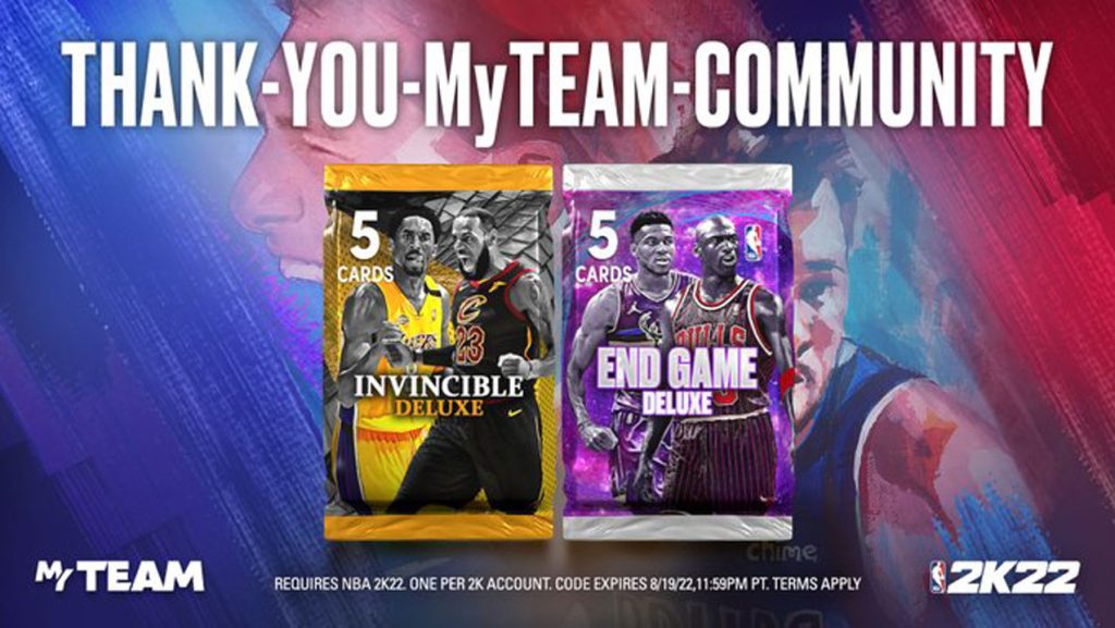 NBA 2K22 Locker Codes: End Game Deluxe Pack or an Invincible Deluxe Pack | NBA 2KW