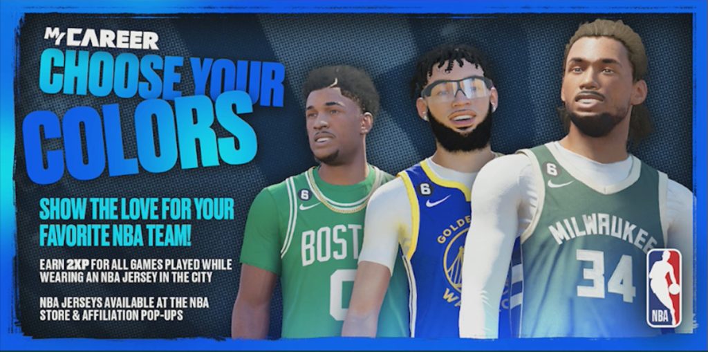 NBA 2K23: Wear an NBA Jersey to Earn Double XP in The City | NBA 2KW