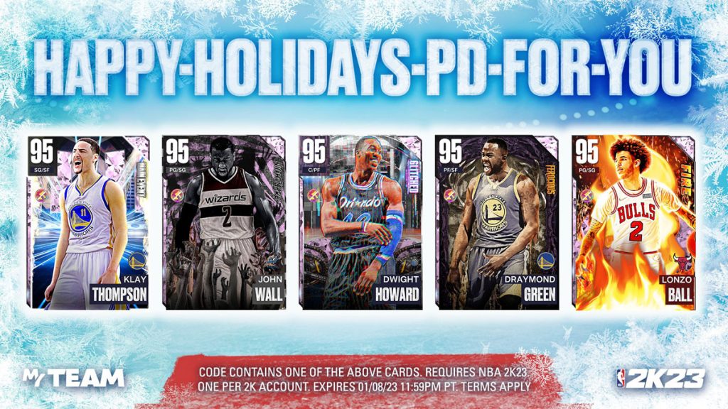 NBA 2K23 Locker Code: Pink Diamond Klay Thompson, John Wall, Dwight ...