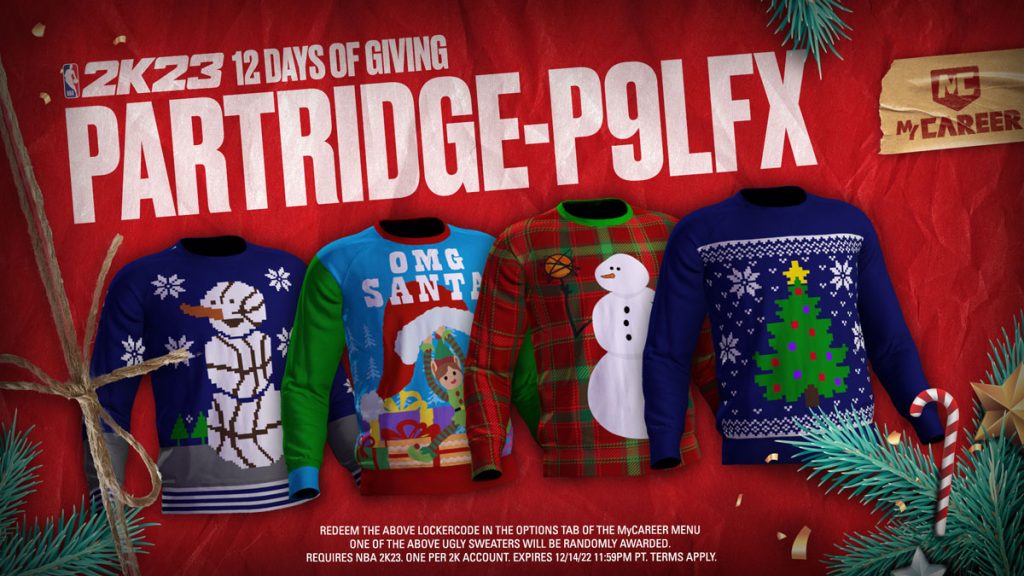 NBA 2K23 Locker Code: Ugly Christmas Sweater in MyCAREER | NBA 2KW