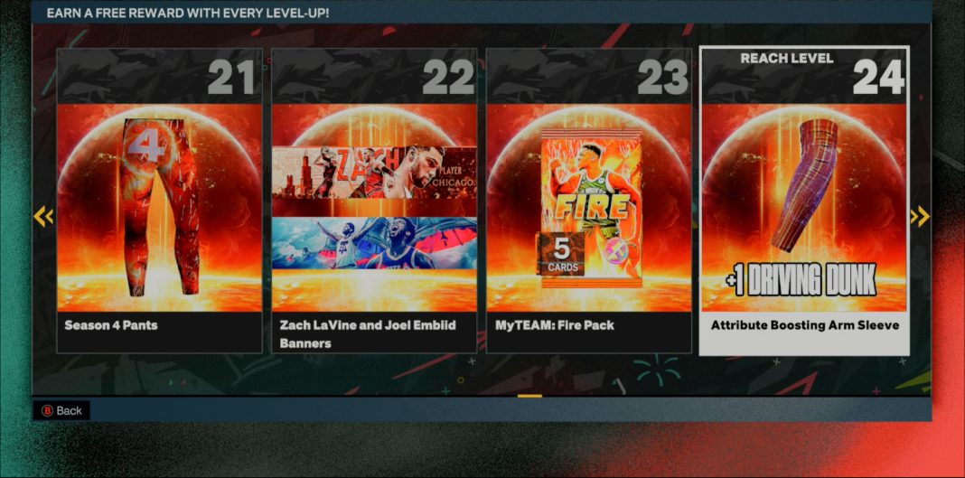 NBA 2K23 Season 4 Rewards (All): Level 40 Reward is a Teleport Drone, Galaxy Opal Zach LaVine ...
