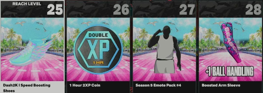 NBA 2K23 Season 5 Rewards (All): Level 40 Rewards: Pocket Bike, Dark ...