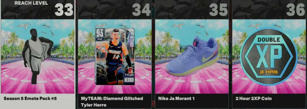 NBA 2K23 Season 5 Rewards (All): Level 40 Rewards: Pocket Bike, Dark ...