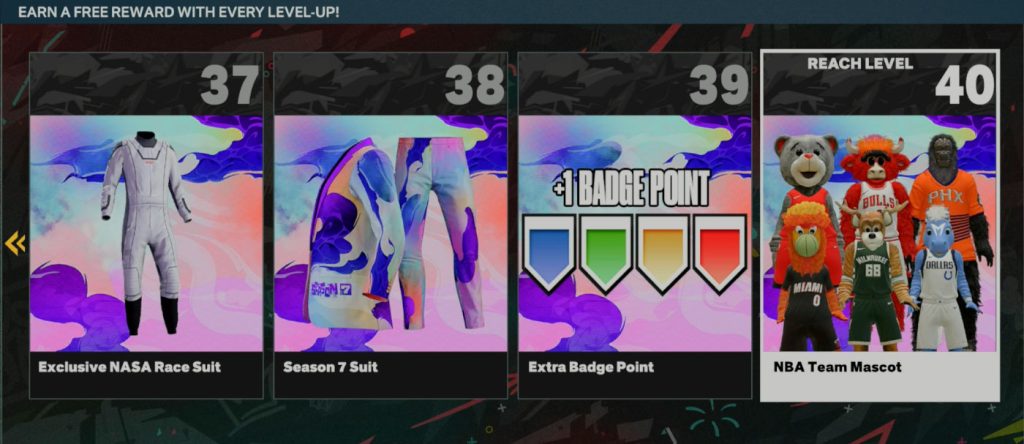 NBA 2K23 Season 7 Rewards & Level 40 Rewards (All): NBA Mascot ...