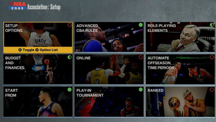 NBA 2K23 MyNBA Eras Association Setup Options Explained | NBA 2KW