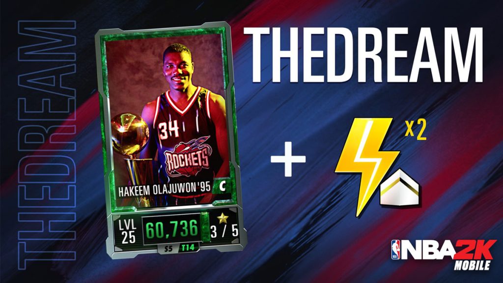 NBA 2K Mobile Locker Code: Hakeem ‘The Dream’ Olajuwon Card | NBA 2KW