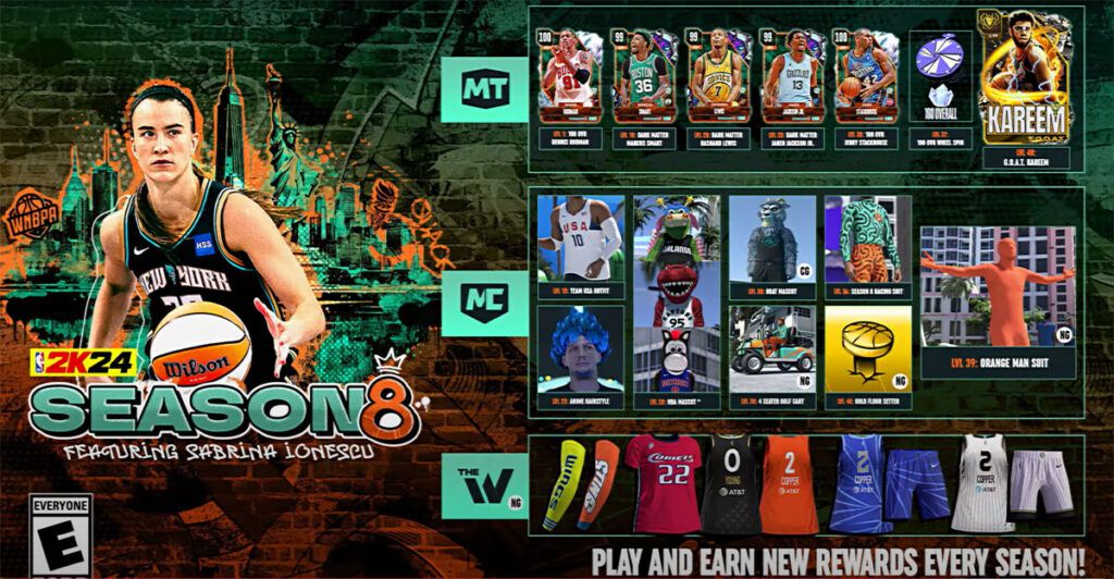 NBA 2K24 Season 8 List of Rewards & LVL 40 Rewards (MyCAREER, MyTEAM ...