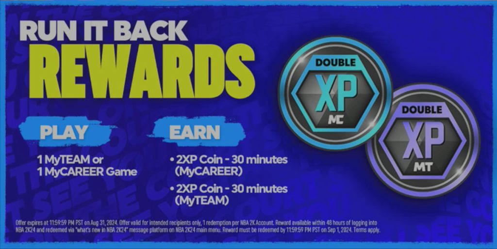 NBA 2K24 ‘Run It Back Rewards’ Details | NBA 2KW