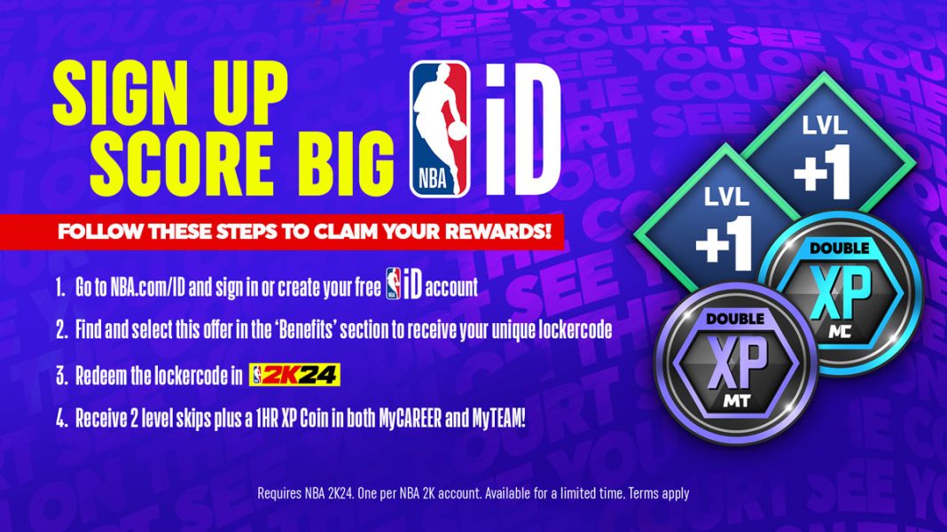 NBA ID + NBA 2K24: How to Get Free Locker Code for 2XP & Level Skips ...