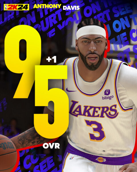 NBA 2K24 Ratings / Roster Update #8 (03-28-24): Anthony Davis to 95 OVR ...