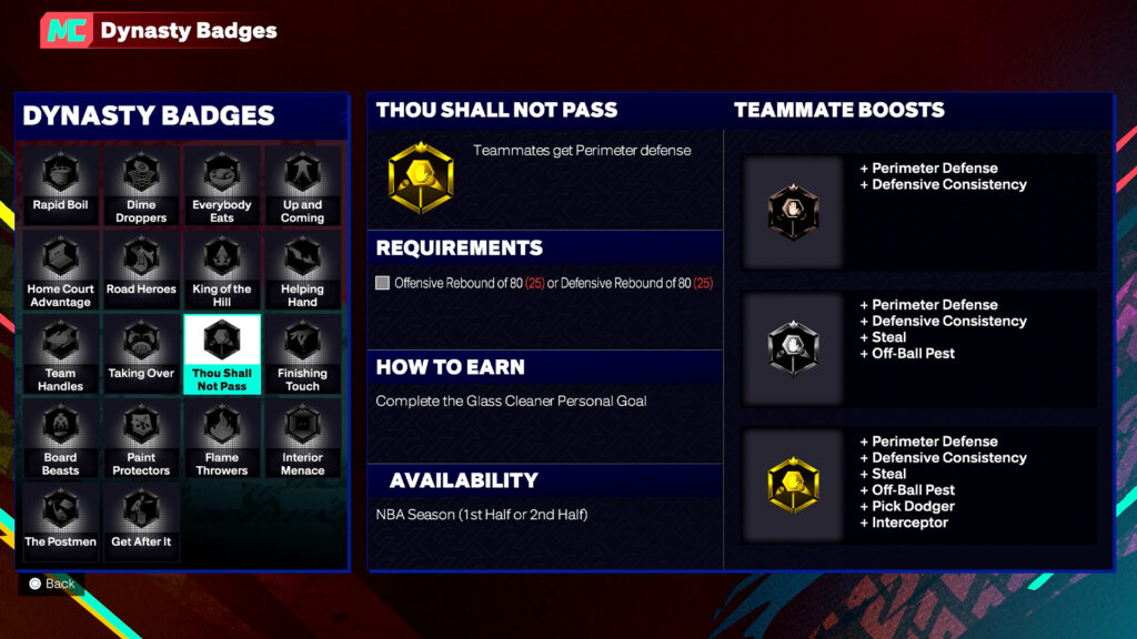 NBA 2K25 Badges Guide: Full List, Badge Requirements, Takeover | NBA 2KW