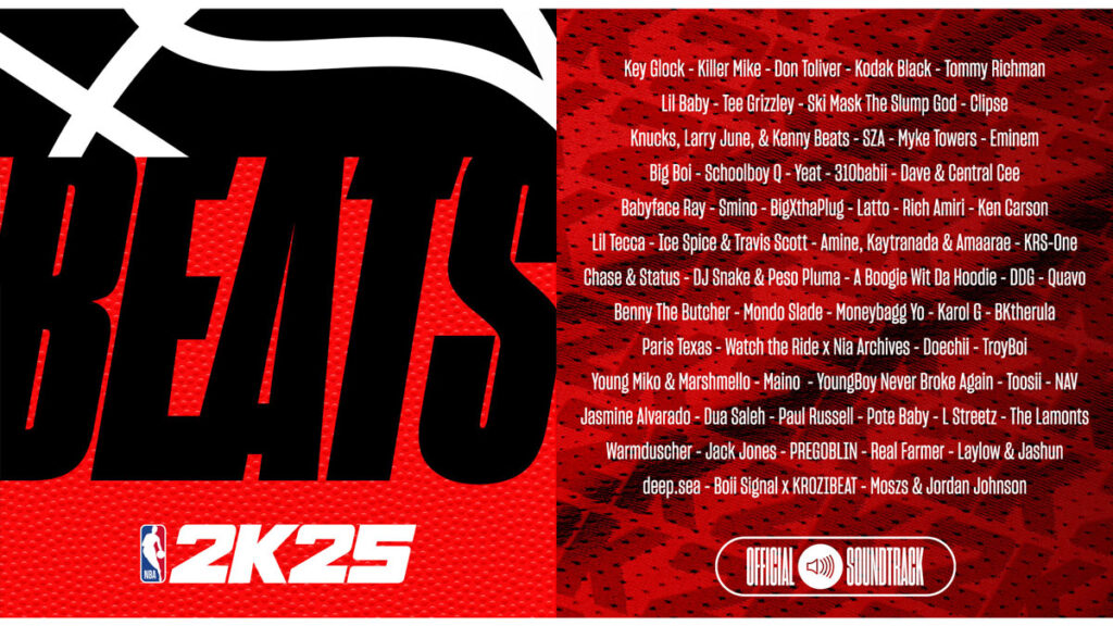 NBA 2K25 Official Soundtrack Revealed (All Songs), feat. Eminem, Ice ...