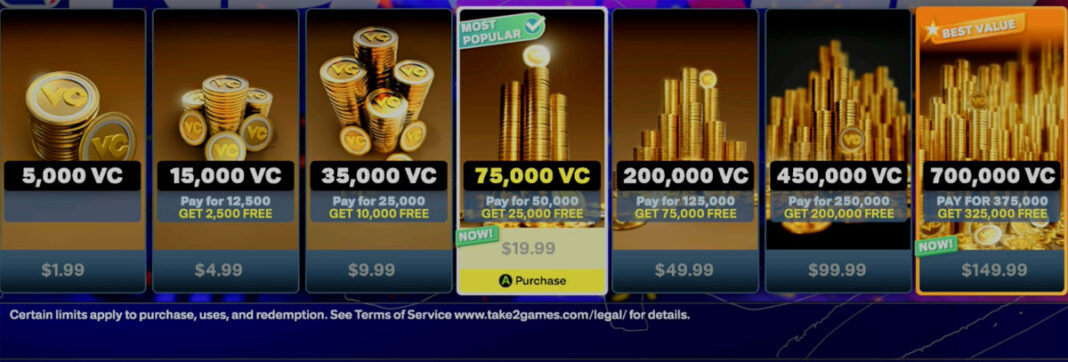 What are the NBA 2K25 VC Prices? | NBA 2KW