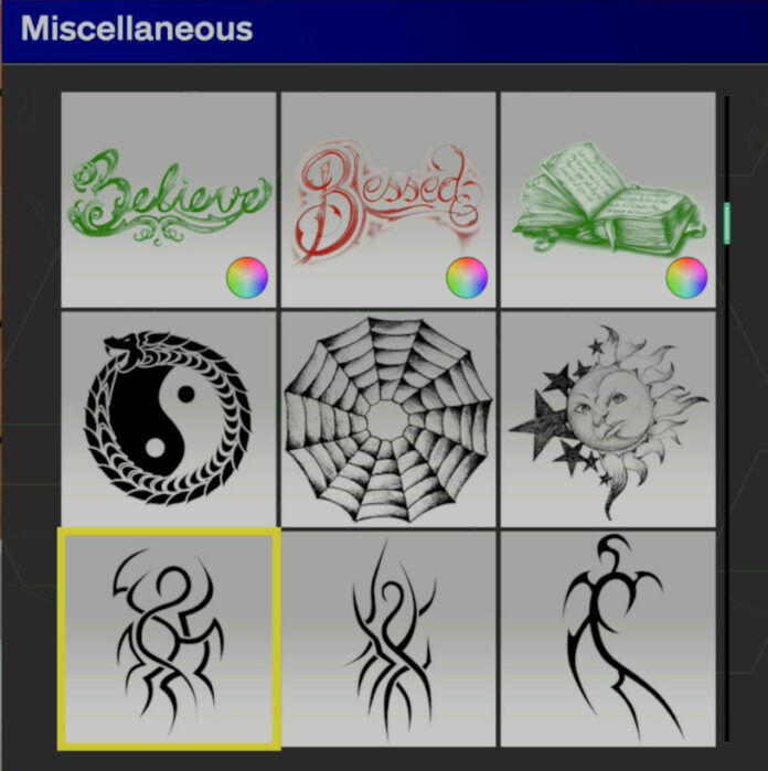 NBA 2K25 Tattoos Database: All Tattoos, How to Edit / Equip / Remove ...