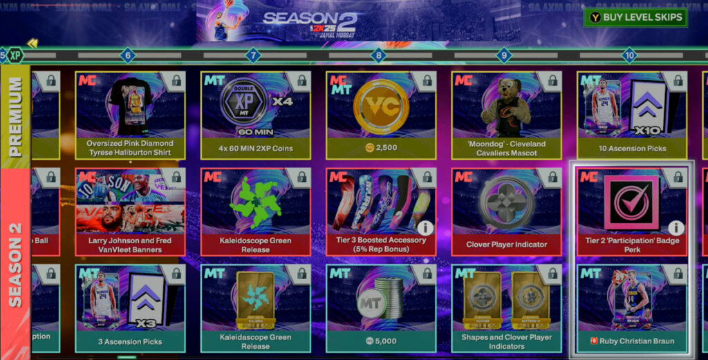 NBA 2K25 Season Rewards Tracker (Seasons 1 Thru 8) - NBA 2KW