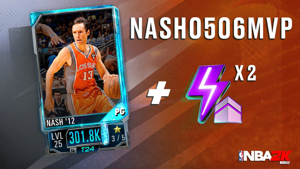 NBA 2K Mobile Code: Steve Nash LVL 25 Card | NBA 2KW