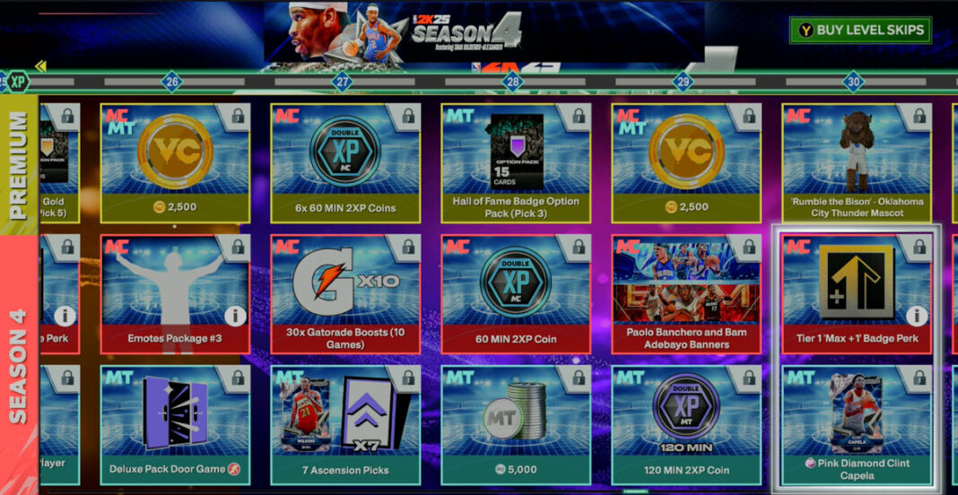 All NBA 2K25 Season 4 Rewards | NBA 2KW