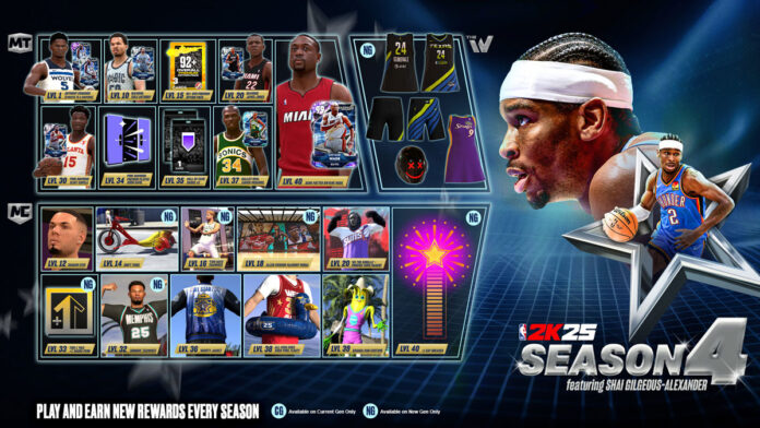 All NBA 2K25 Season 4 Rewards | NBA 2KW