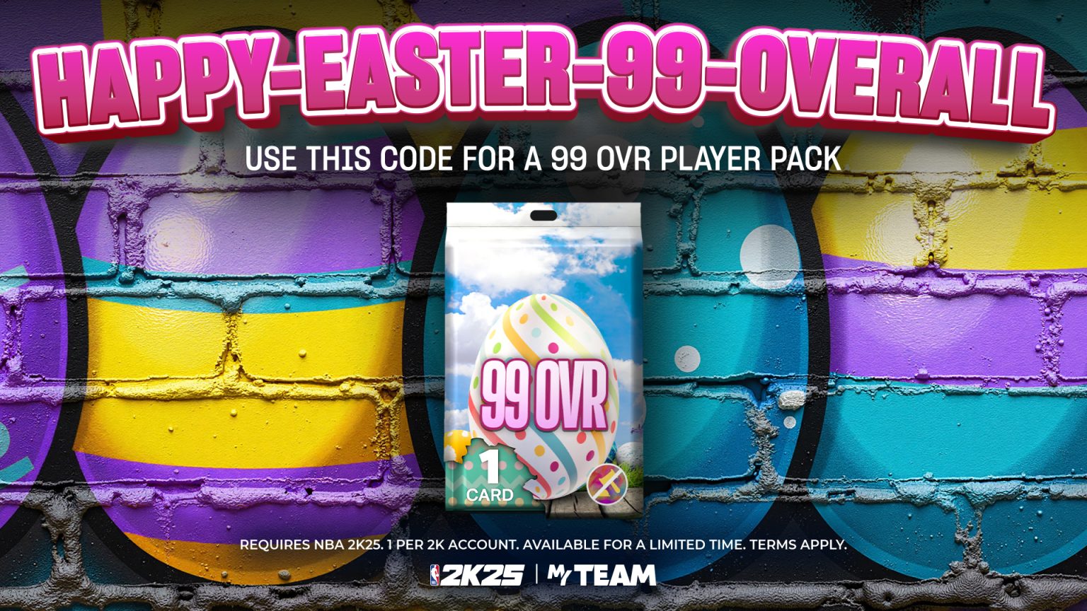 NBA 2K25 Locker Code: 99 OVR Player Pack (4-20-25) | NBA 2KW