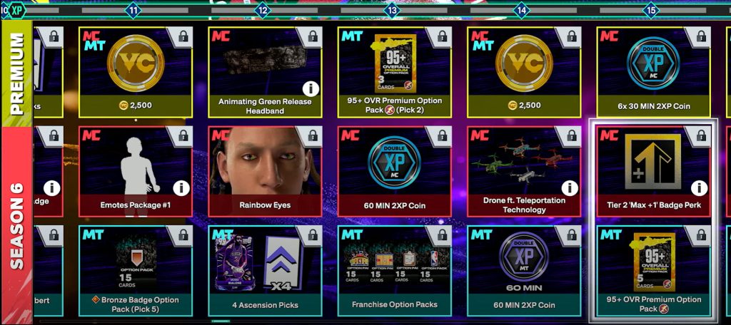 NBA 2K25 Season Rewards Tracker (Seasons 1 Thru 9) | NBA 2KW