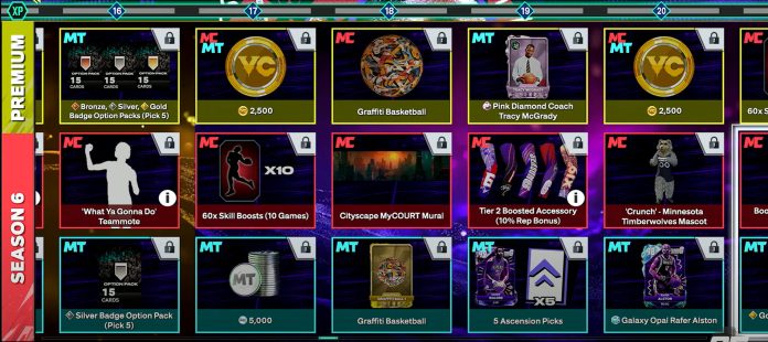 NBA 2K25 Season Rewards Tracker (Seasons 1 Thru 9) | NBA 2KW