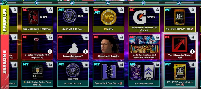 NBA 2K25 Season Rewards Tracker (Seasons 1 Thru 9) | NBA 2KW