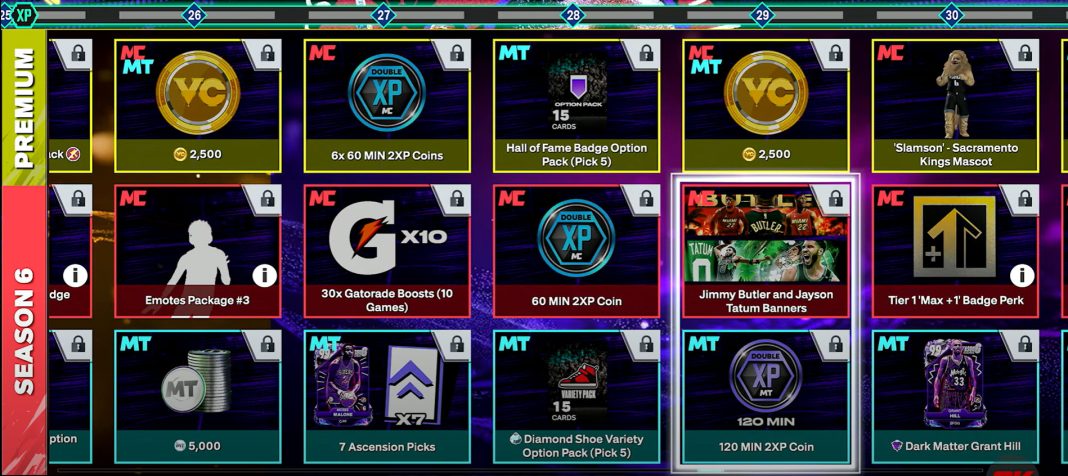 NBA 2K25 Season Rewards Tracker (Seasons 1 Thru 9) | NBA 2KW