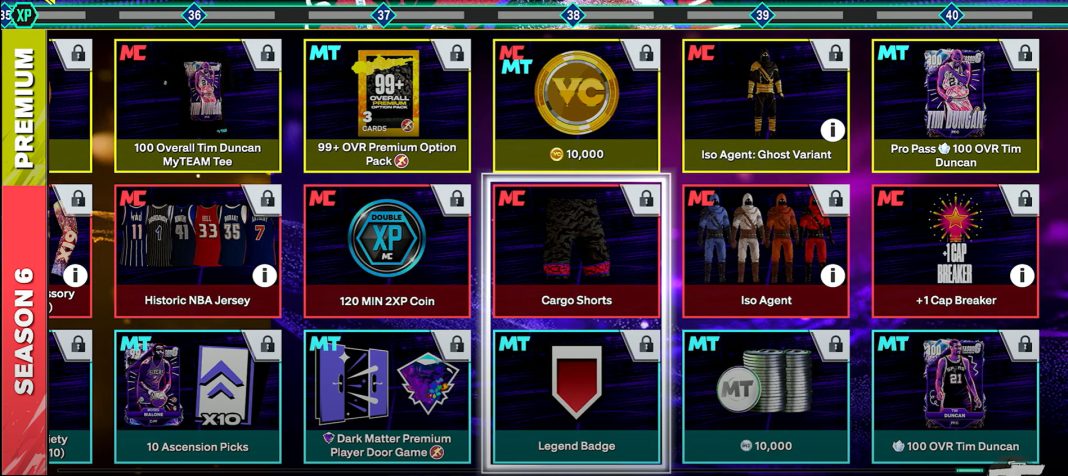 NBA 2K25 Season Rewards Tracker (Seasons 1 Thru 9) | NBA 2KW
