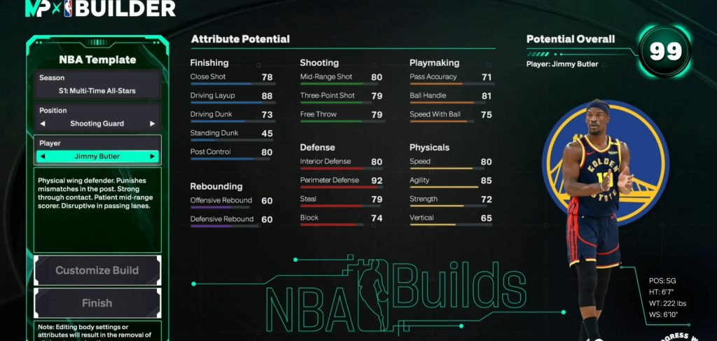 NBA 2K26: How to Create Jimmy Butler Template Build | NBA 2KW