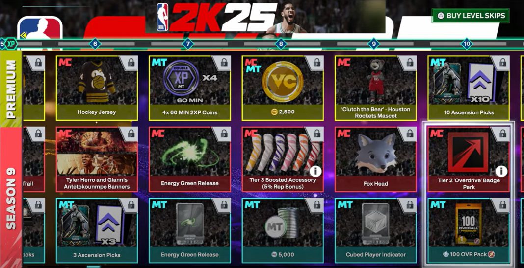NBA 2K25 Season Rewards Tracker (Seasons 1 Thru 9) | NBA 2KW