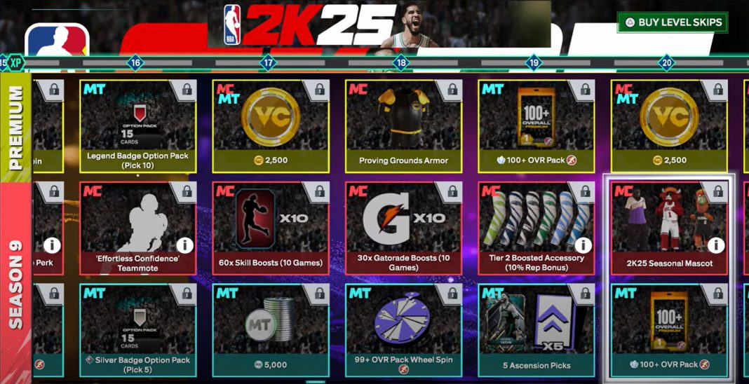NBA 2K25 Season Rewards Tracker (Seasons 1 Thru 9) | NBA 2KW