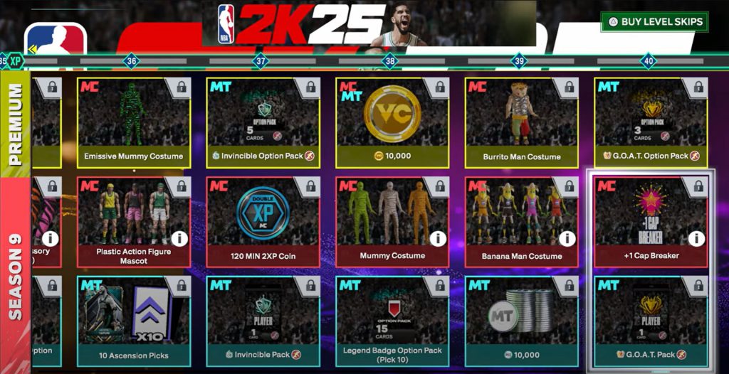 NBA 2K25 Season Rewards Tracker (Seasons 1 Thru 9) | NBA 2KW