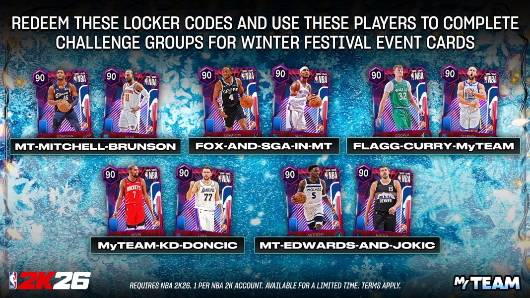 NBA 2K26 Christmas Locker Codes | NBA 2KW