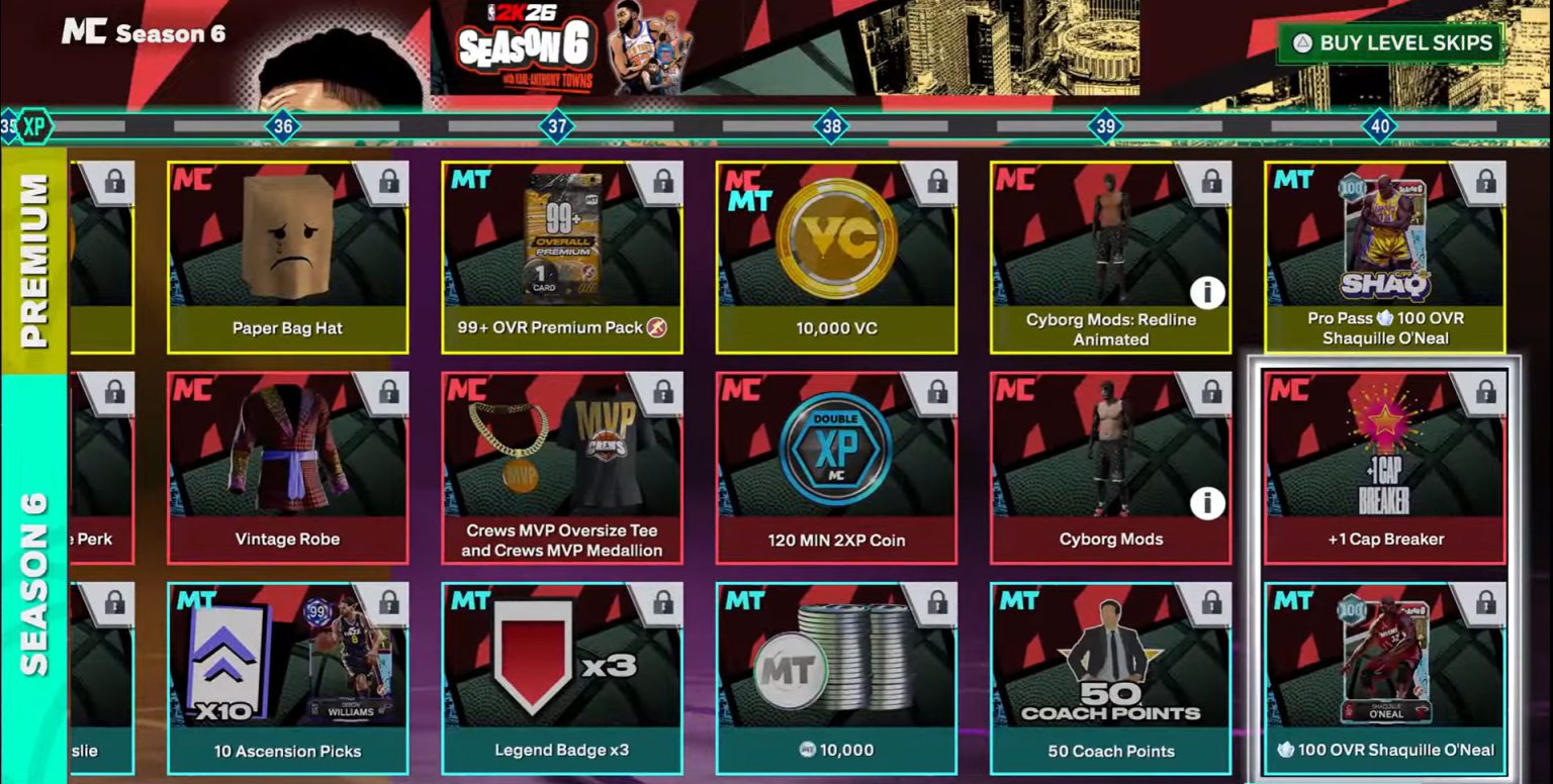 All NBA 2K26 Season 6 Rewards | NBA 2KW