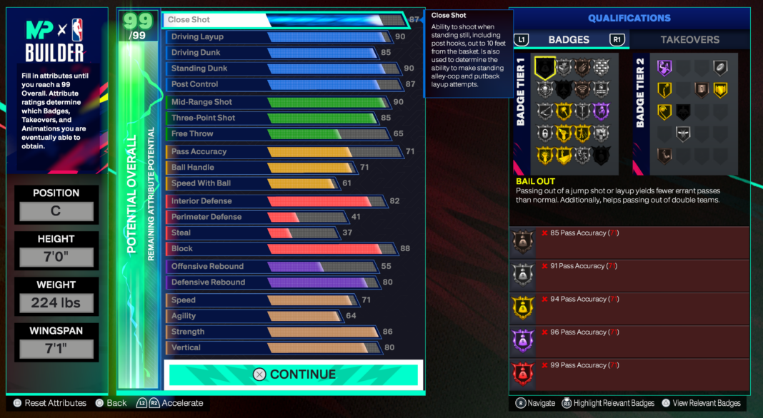 7’0” All Around Center | NBA 2KW